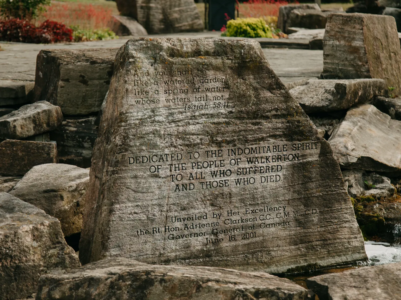 Walkerton Water Commemoration | Municipality of Brockton